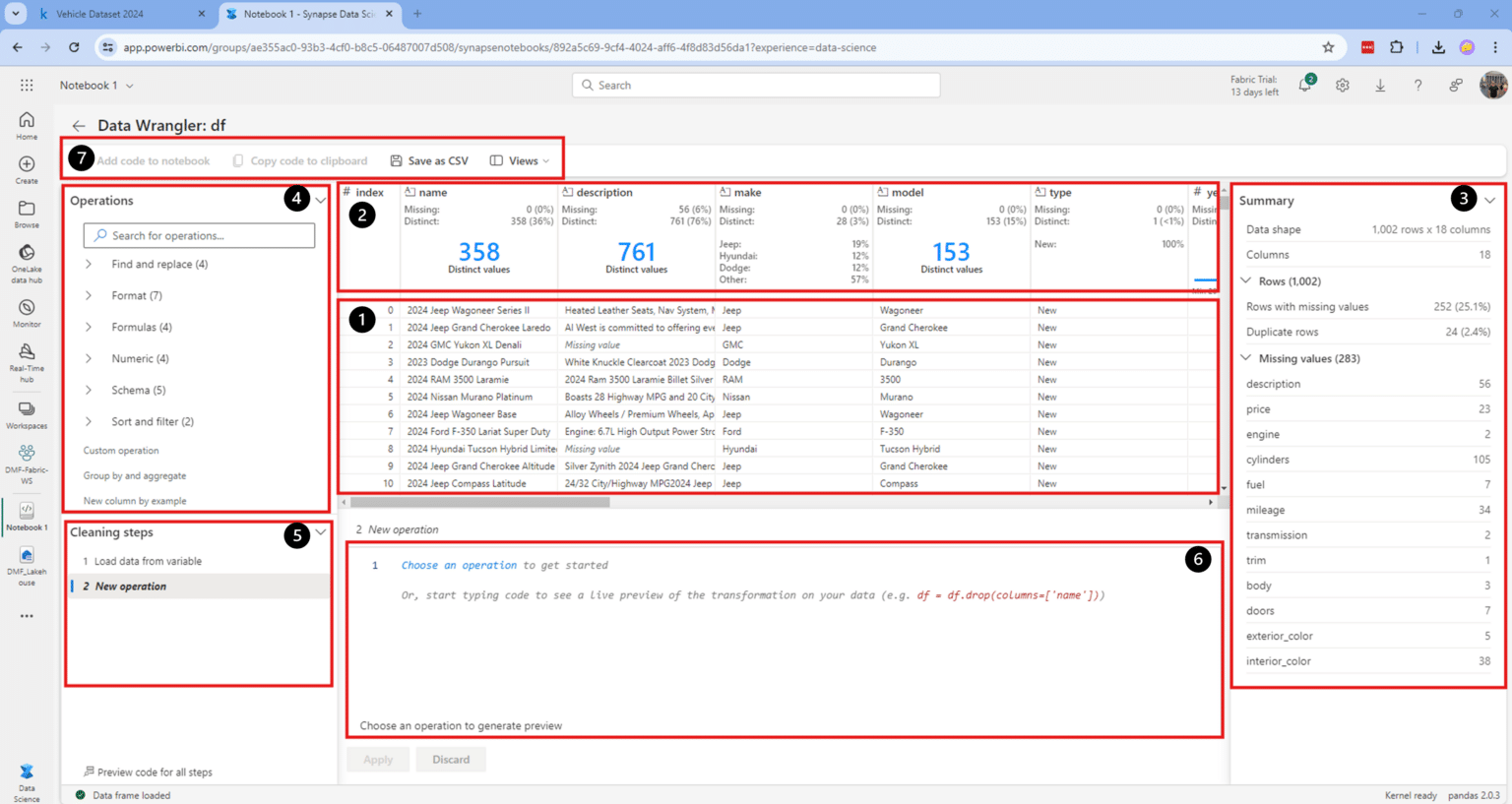 Introduction to Data Wrangler in Microsoft Fabric